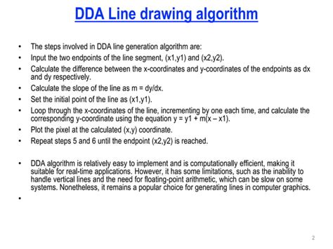Line Drawing Algorithm Dda In Computer Graphicspdf Graphics Software Computer Software And
