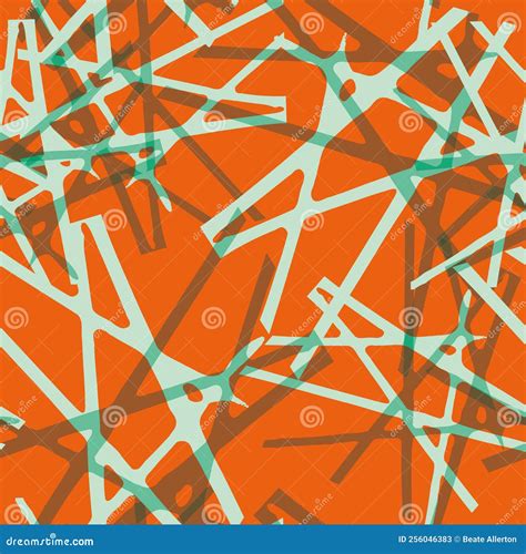 Seamless Vector Abstract Painted Brushed Texture Pattern Linear