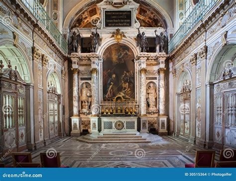 Cappella Di Tinity Castello De Fontainebleau Francia Immagine Stock