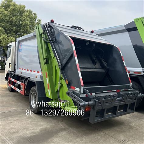 4x2 Garbage Compactor Front Load 10m3 14cbm Garbage Truck For Sale