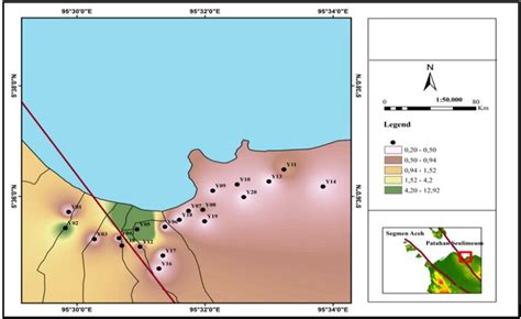 Map Of Distribution Of Seismic Vulnerability Index Values In Krueng Download Scientific Diagram