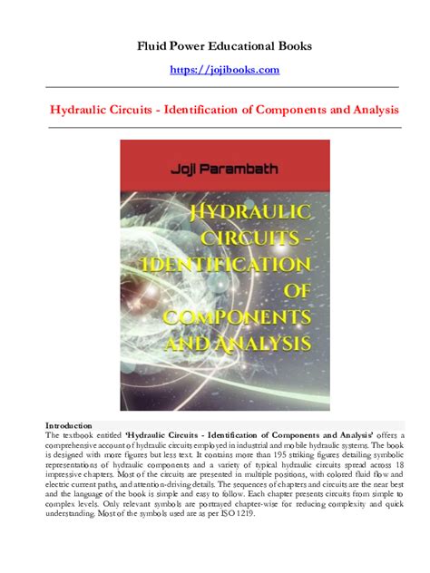 Pdf Hydraulic Circuits Identification Of Components And Analysis