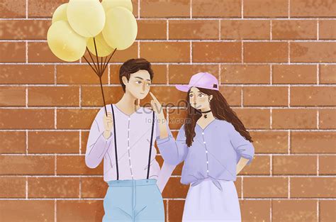 칠석 커플 사랑 테마 일러스트 무료 다운로드 Lovepik