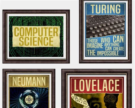 Computer Science Art Classroom Decor Science Theme Computer Etsy