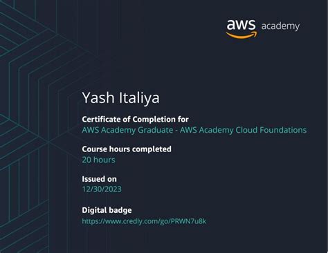 yash italia on linkedin aws cloudcomputing certification