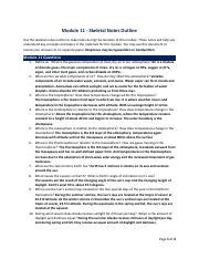 Module Skeletal Notes Outline Revised Docx Pdf Module Skeletal Notes Outline Use The
