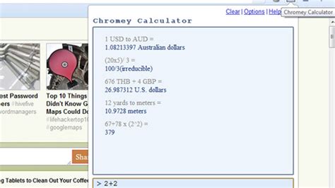 Chromey Calculator Adds Recent Calculator History To Google Chrome