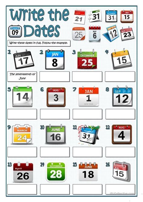 Write The Dates Emc Cycle 3 Date Anglais Prononciation Anglais