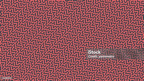 Dynamic Angled Tangled Lines Vector Psychedelic Red Black Abstract