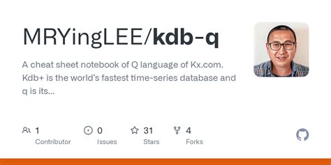 Github Mryingleekdb Q A Cheat Sheet Notebook Of Q Language Of Kx