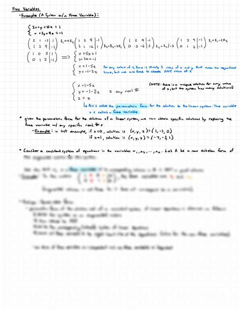 Solution Parametric Form Notes Studypool