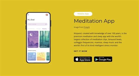 Meditation App Html Template By Nicepage