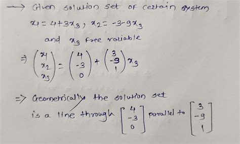 [solved] suppose the solution set of a certain system of linear