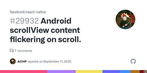 Android Scrollview Content Flickering On Scroll · Issue 29932 · Facebookreact Native · Github