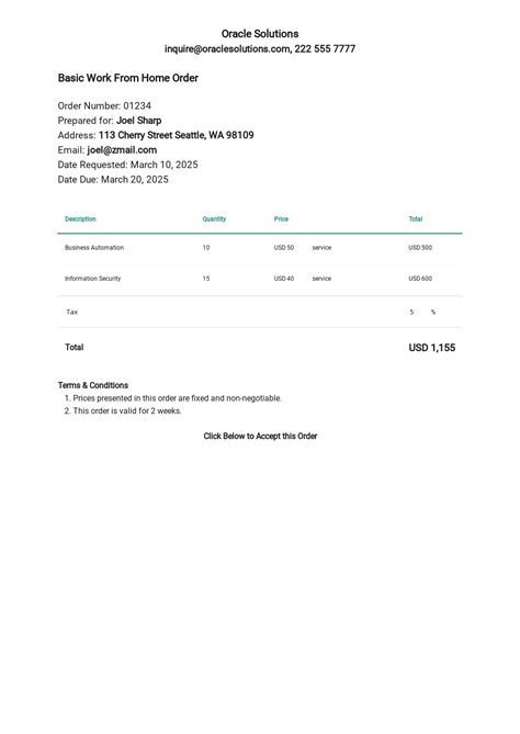 Free Work Order Google Sheets Templates 37 Download Template Net