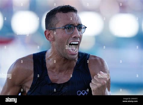 Egypts Ahmed Elgendy Celebrates Winning Gold Medal In Mens Modern