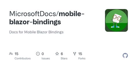 Github Microsoftdocs Mobile Blazor Bindings Docs For Mobile Blazor Bindings