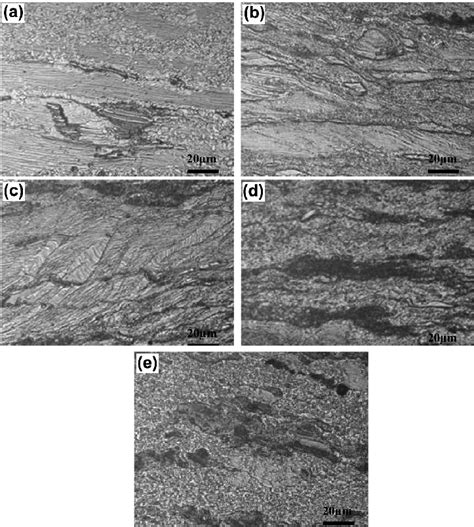Optical Micrographs Of The Microstructure For A The Initial State