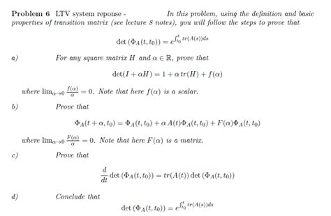 Properties Of Transition Matrix Are State Transition Matrix Define Course Hero