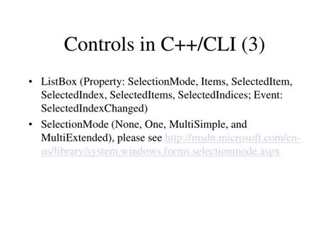 ppt controls in c cli 3 powerpoint presentation free download id 4058172