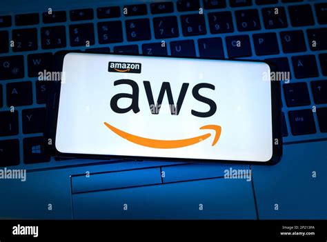 AWS Amazon Web Services Logo On Smartphone Stock Photo Alamy