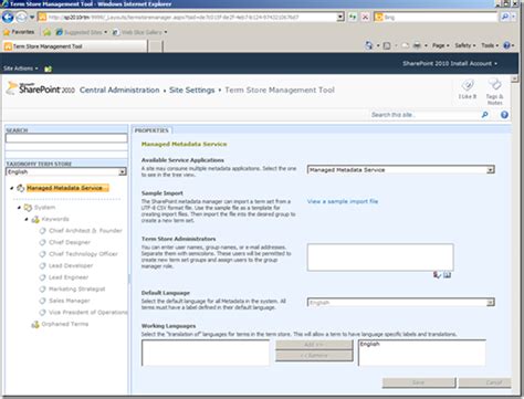 Understanding Managed Metadata In Sharepoint 2010 Its Impact On Taxonomy Navigation And Search