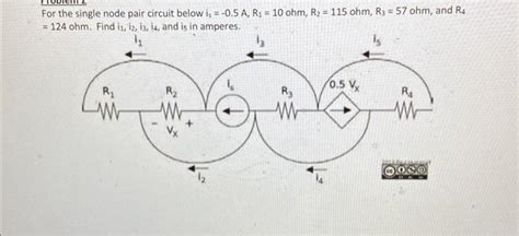 For The Single Node Pair Circuit Below Is −05
