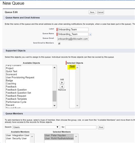 Assign Task Ownership To A Queue Salesforce Realm