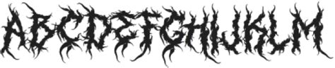 Rusted Sabbath Otf Font Decorative Display Decorativ What Font Is