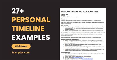 Personal Timeline Examples To Download