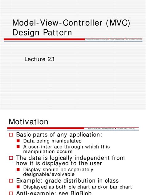 Model View Controller Mvc Design Pattern Pdf Modelview