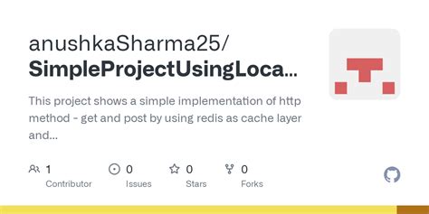 GitHub AnushkaSharma SimpleProjectUsingLocal Redis And MySql This Project Shows A Simple