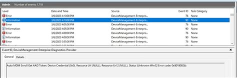 Error Auto Enrollment Error MDM Intune Windows Spiceworks Community