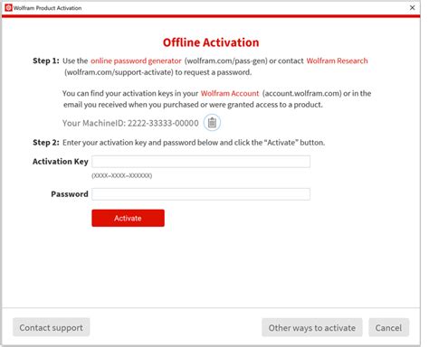 在 Wolfram 中激活产品—wolfram Documentation