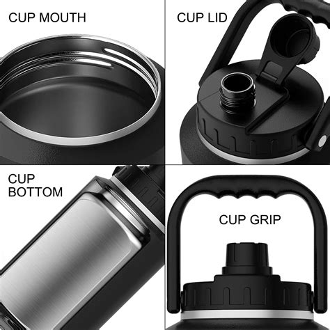 Supply Fayren One Gallon Water Jug Vacuum Insulated Stainless Steel