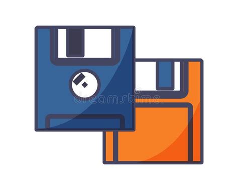 Retro Floppy Disks Concept Stock Illustration Illustration Of Digital 274659958