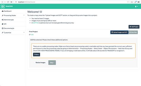 No Usable Processing Nodes Issue Opendronemap Webodm Github