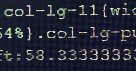 4k close up shot programming tag coding on screen background concept