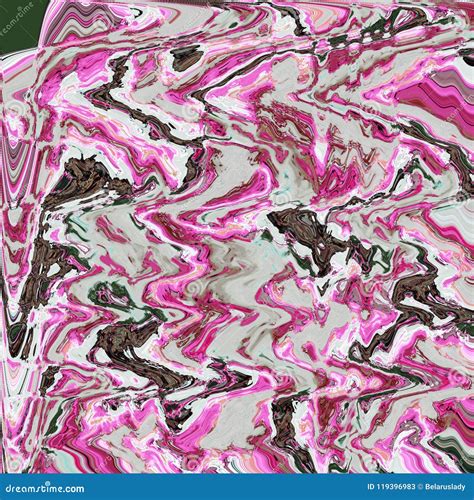 Kaleidoscopic Zigzag Ornamental Pattern Imitation Marble Stock