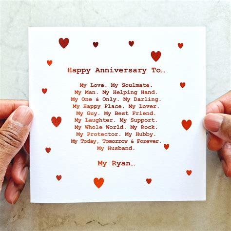Happy Anniversary To My Husband Cards