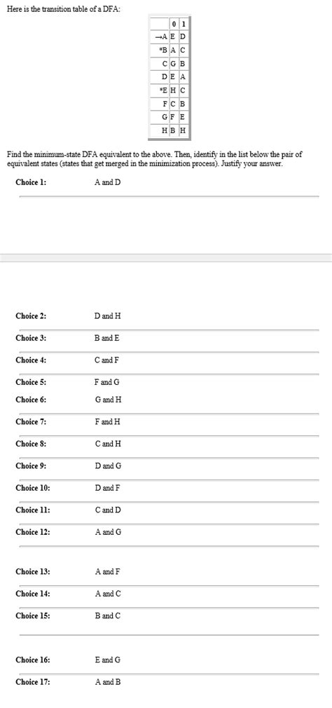 solved here is the transition table of a dfa find the