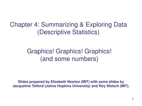 Ppt Chapter 4 Summarizing And Exploring Data Descriptive Statistics