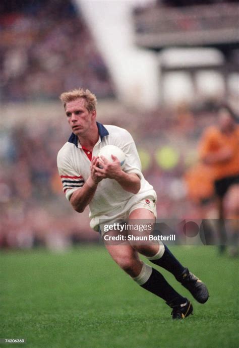 England Rugby Player Peter Winterbottom In Action Against Australia