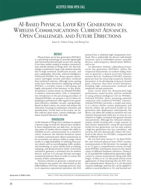 Ai Based Physical Layer Key Generation In Wireless Communications