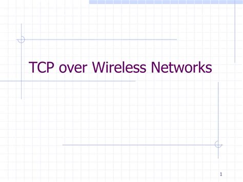Ppt Tcp Over Wireless Networks Powerpoint Presentation Free Download