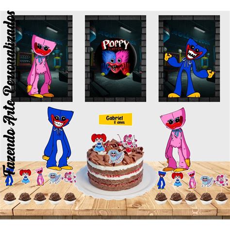 Kit Festa Mesversário Poppy Playtime Huggy Wuggy Shopee Brasil