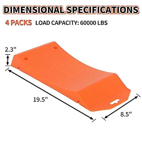 Snapklik Com OULEME Tire Saver Ramps 4 Pack