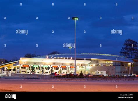 The Canada Border Services Agency Peace Bridge Port Of Entry CBSA Fort Erie Ontario Canada