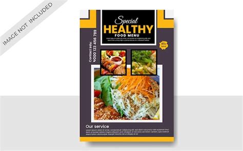 음식 전단지 디자인 프리미엄 벡터