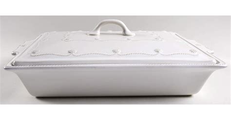 Berry And Thread Whitewash Rectangular Baker And Lid By Juliska Ceramics
